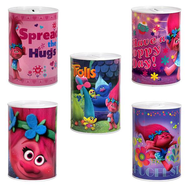 TROLLS MONEY TIN (ASSORTED) DESIGN SEND RANDOMLY – Andil Brothers
