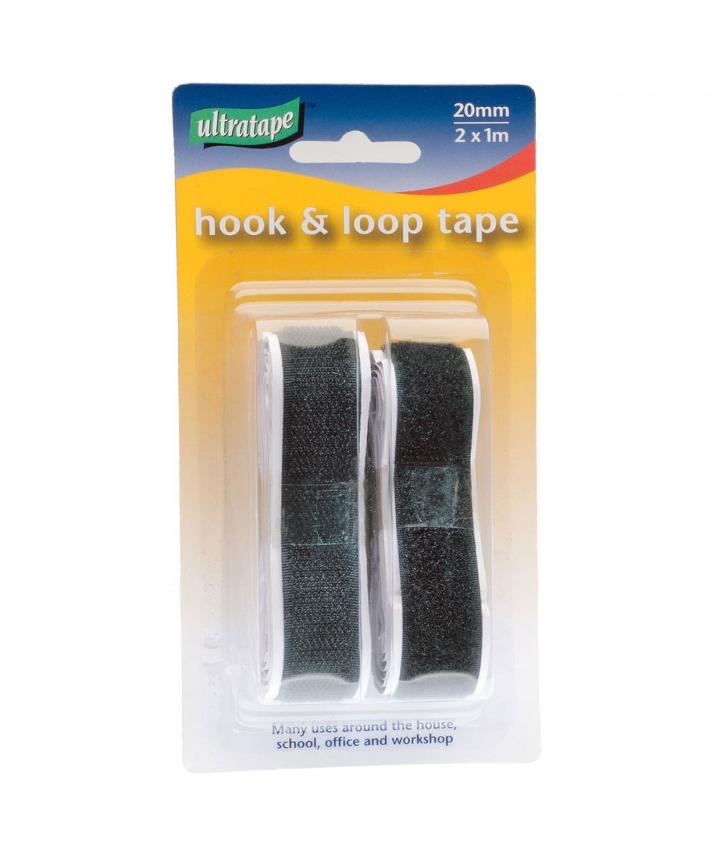 20MM X 1M BLACK HOOK & LOOP ULTRATAPE – Andil Brothers