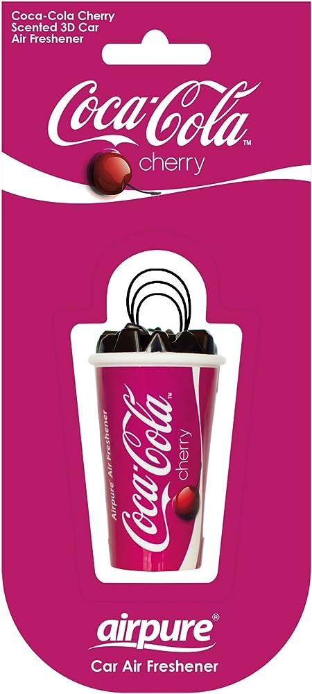 AIRPURE COCA COLA SCENTED 3D CAR AIR FRESHENER “CHERRY ” – Andil Brothers